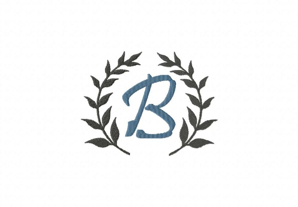 Olive Branch Machine Embroidery Monogramming Font Set – Blasto Stitch
