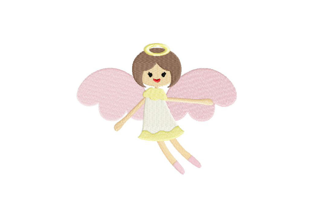 Angel Kid Machine Embroidery Design – Blasto Stitch