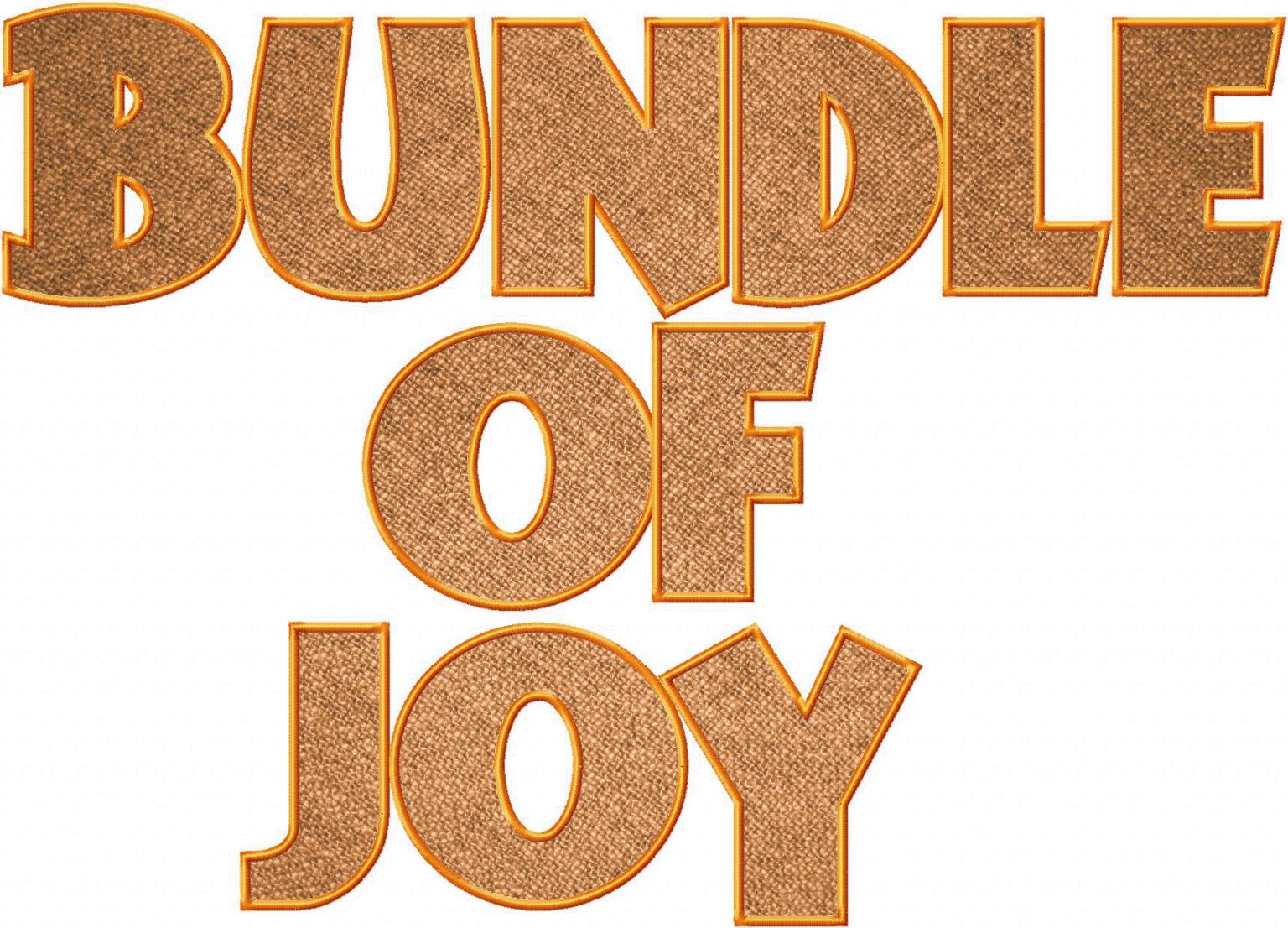 Bundle of Joy Machine Embroidery Applique Font Set – Blasto Stitch