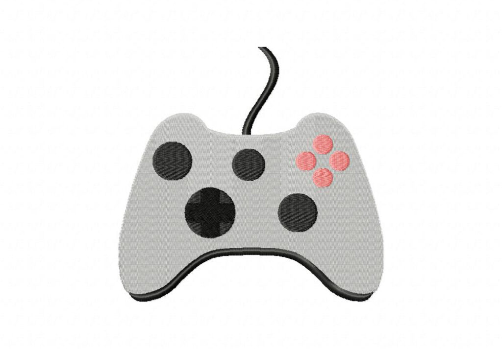 Game Controller Machine Embroidery Design – Blasto Stitch