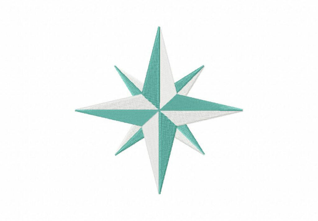 North Star Machine Embroidery Design – Blasto Stitch