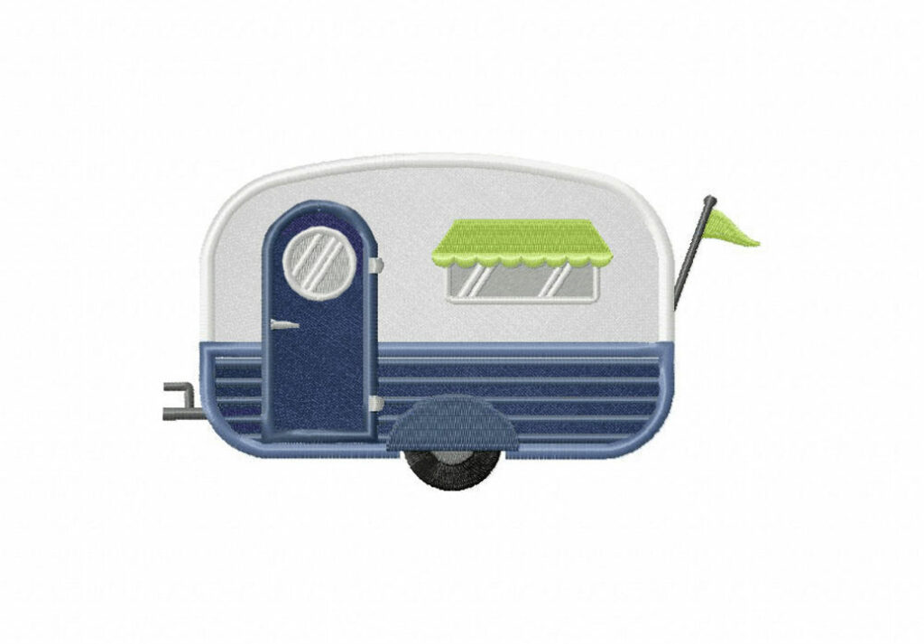 Caravan Includes Both Applique and Stitched – Blasto Stitch