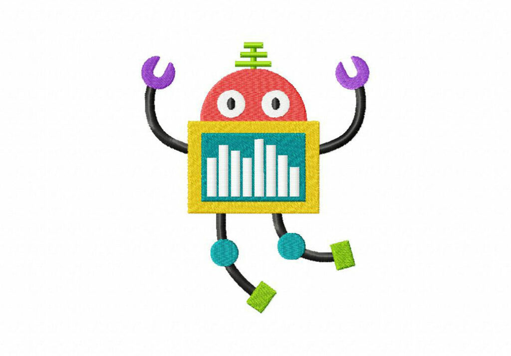 EQ Bot Machine Embroidery Design – Blasto Stitch