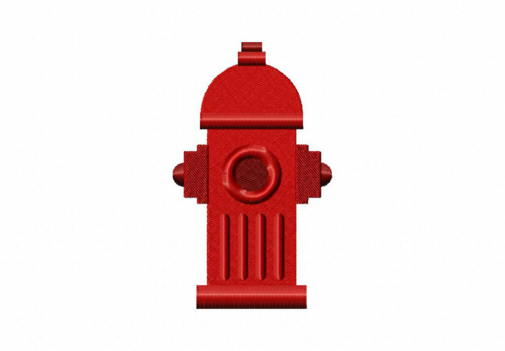 Fire Hydrant Machine Embroidery Design – Blasto Stitch