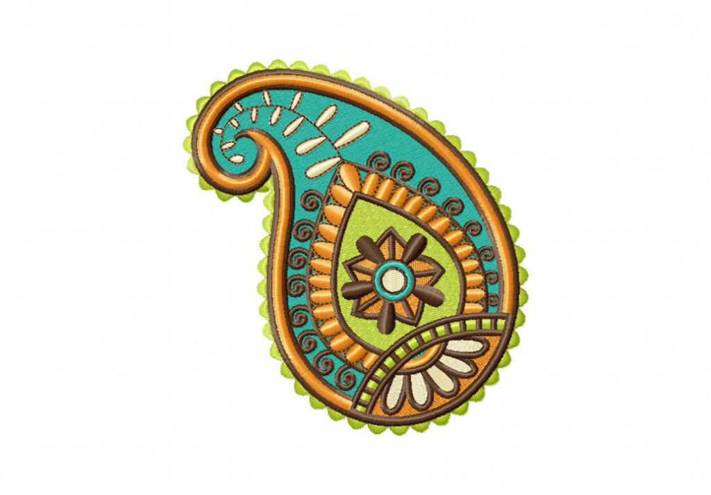 Pretty Paisley Machine Embroidery Design – Blasto Stitch