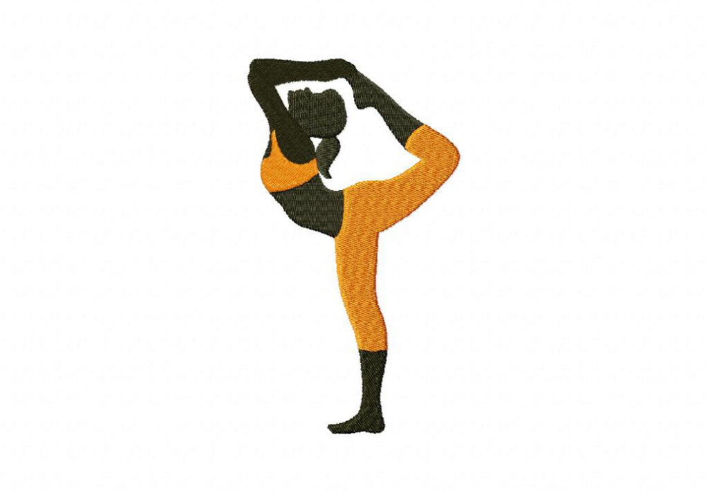 Yoga Dance Pose Machine Embroidery Design – Blasto Stitch