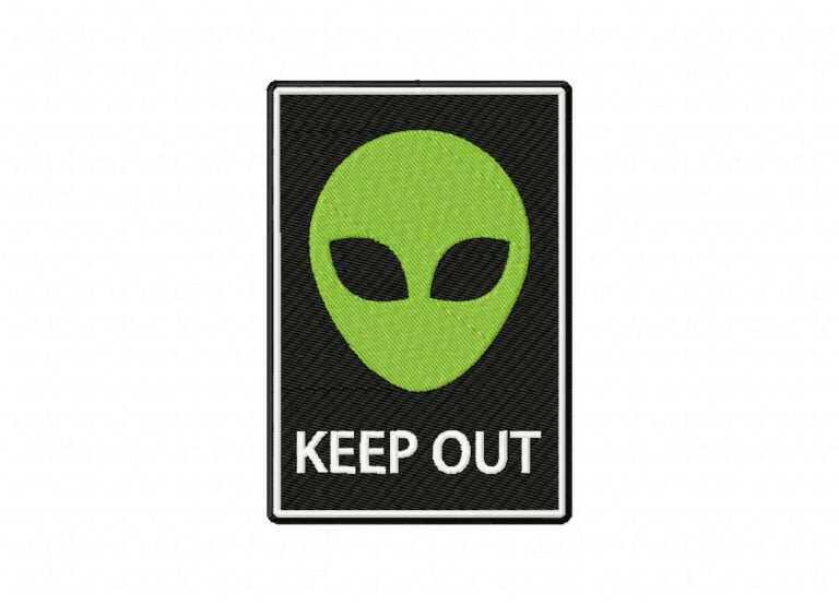 Keep Out Signage Signage Machine Embroidery Design – Blasto Stitch