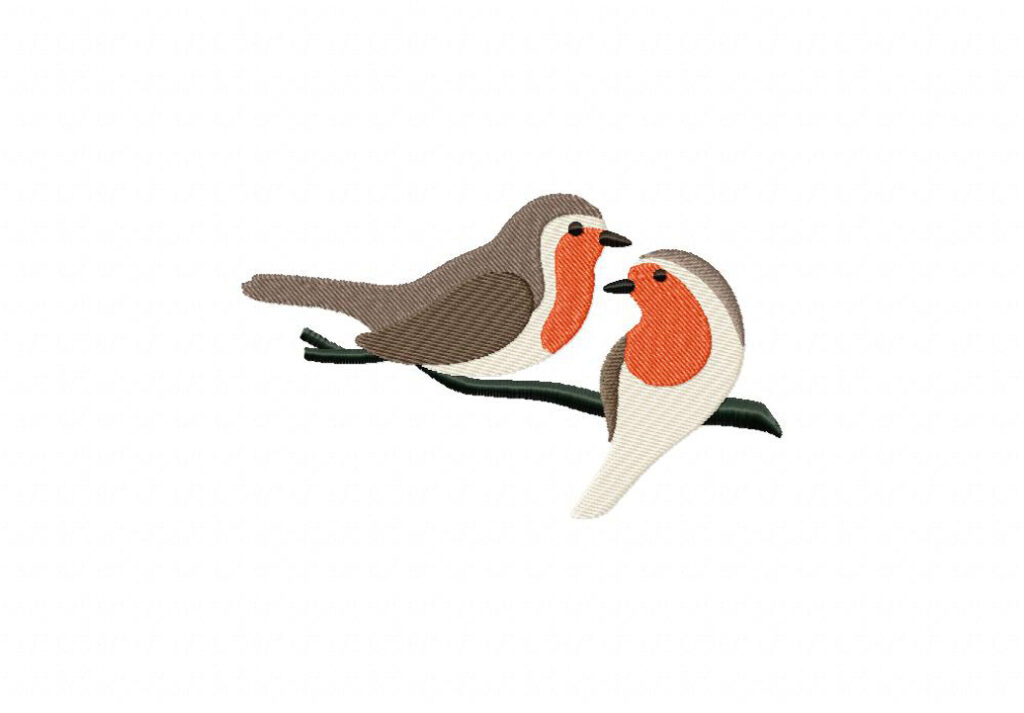 Sweetheart Robin Machine Embroidery Design – Blasto Stitch