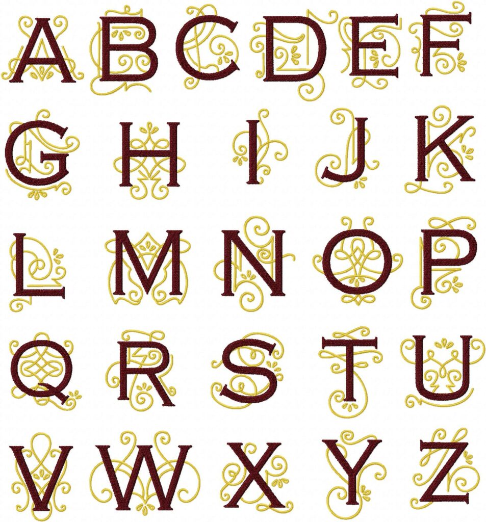 Piper Monogram Machine Embroidery Monogram Set – Blasto Stitch