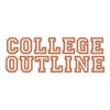 College Outline Font Embroidery Font Set – Blasto Stitch