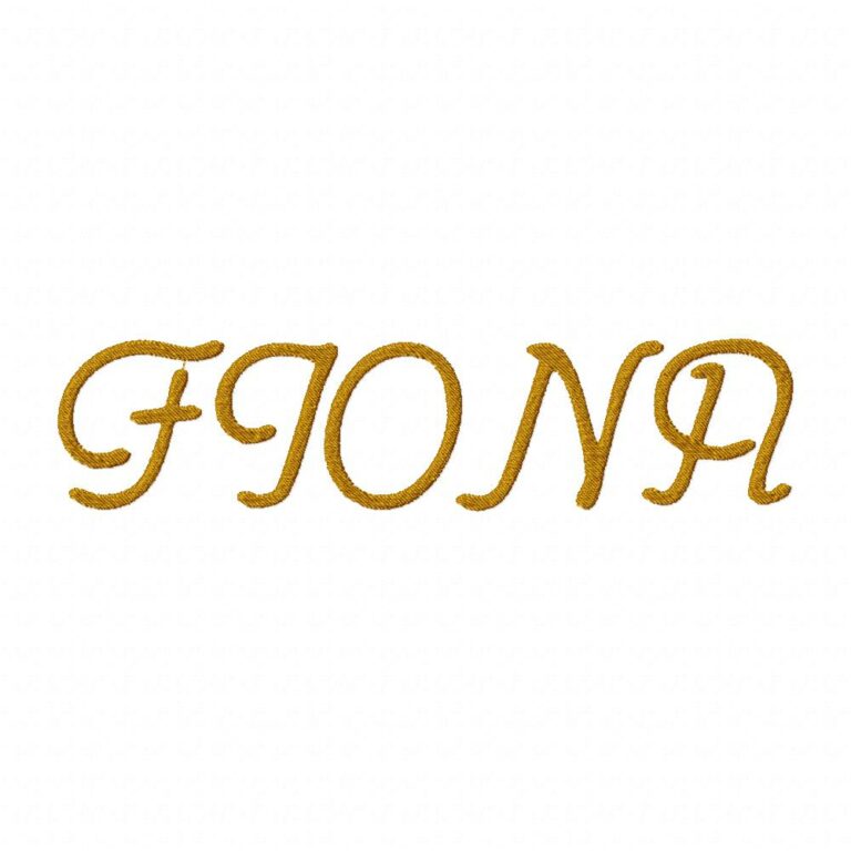 Fiona Font Embroidery Font Set – Blasto Stitch