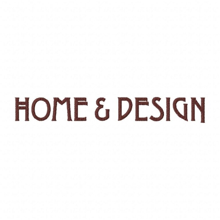 Home and Design Font Embroidery Font Set – Blasto Stitch