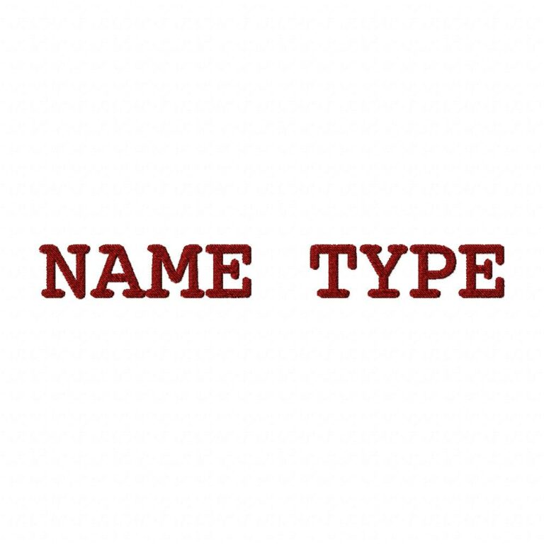 Name Type Font Embroidery Font Set – Blasto Stitch