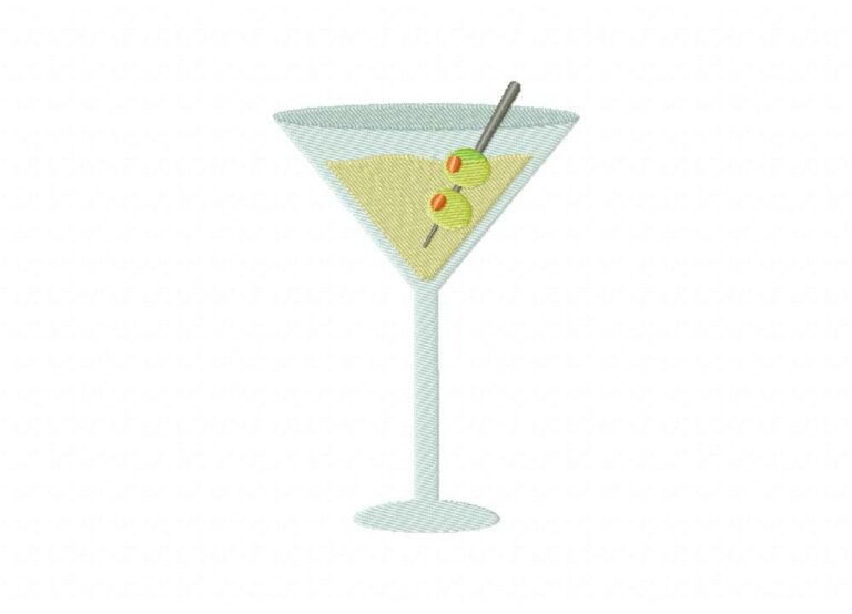 Naked Martini Machine Embroidery Design – Blasto Stitch