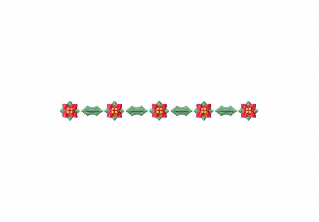Festive Christmas Border Machine Embroidery Design – Blasto Stitch