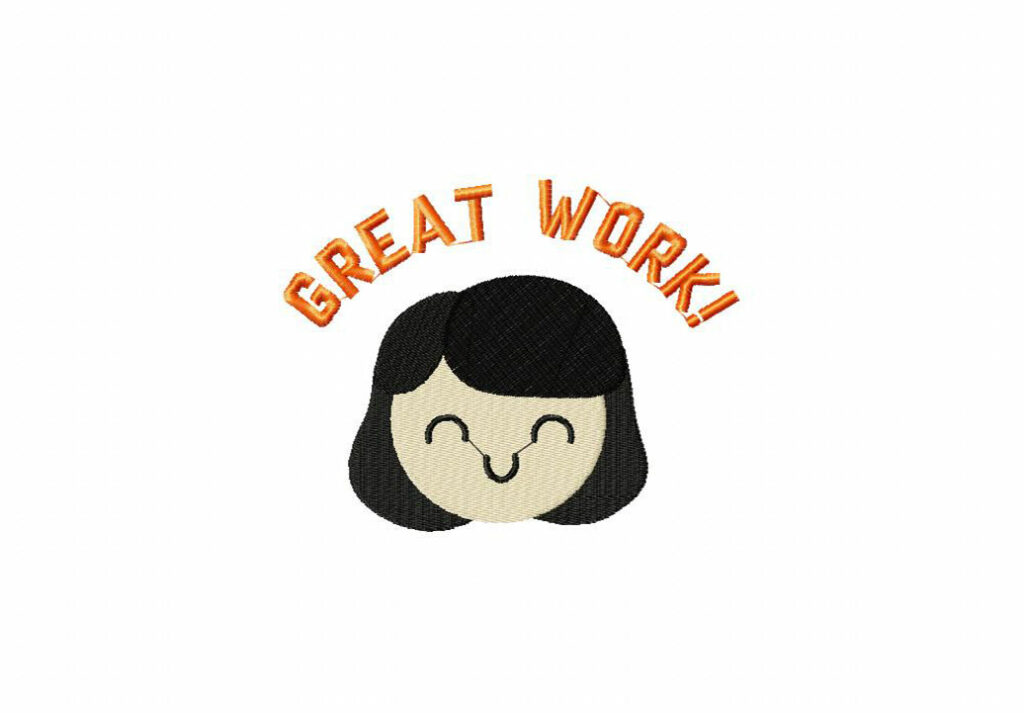 Lovely Girl Great Work Embroidery Design – Blasto Stitch