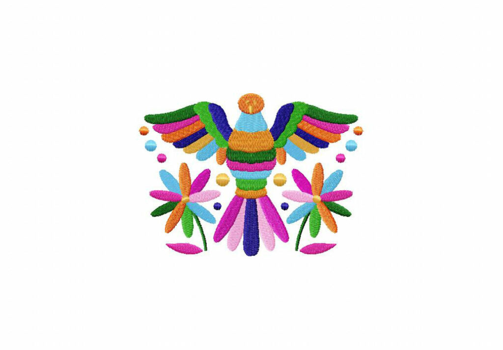 Otomi Bird Embroidery Design – Blasto Stitch