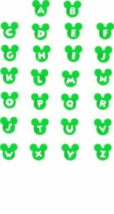 Walt Disney Style Mickey Mouse Heads Font Set – Blasto Stitch